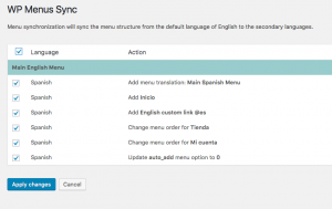 Translating Menus - WPML