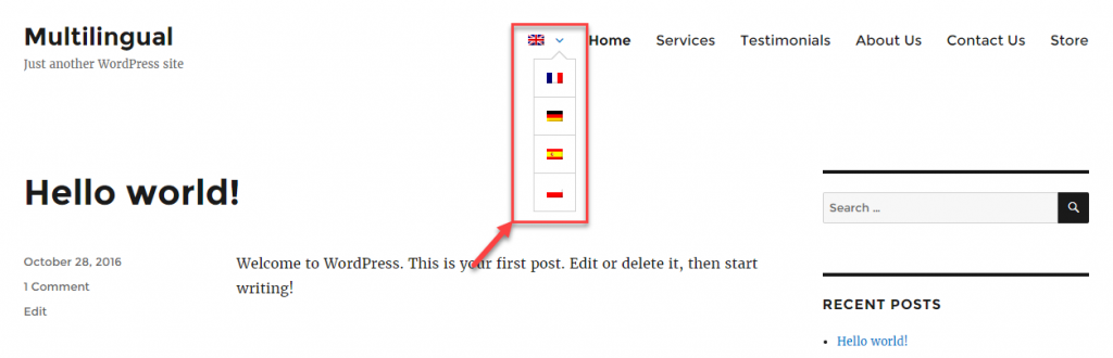 Language Switcher Options - WPML