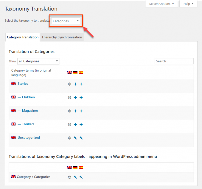 Translating Post Categories and Custom Taxonomies - WPML