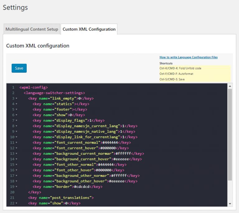 Overriding language configuration files - WPML