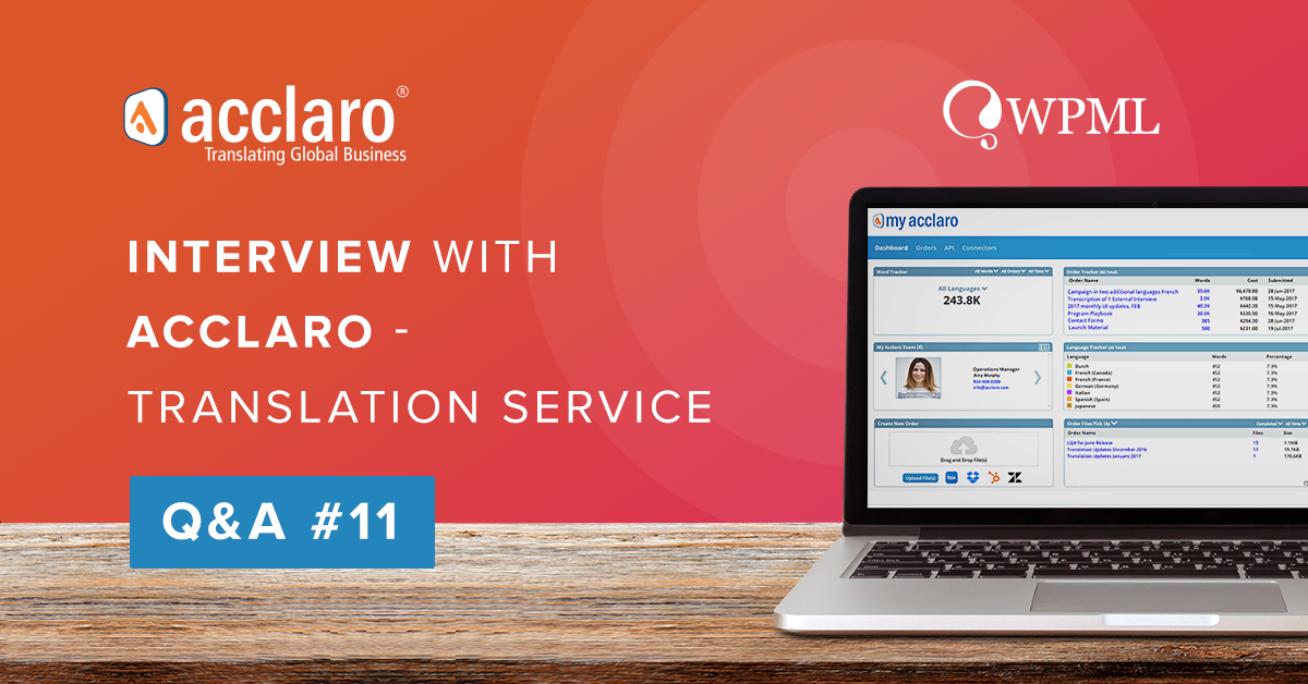 WPML interviews Acclaro Professional Translation Services