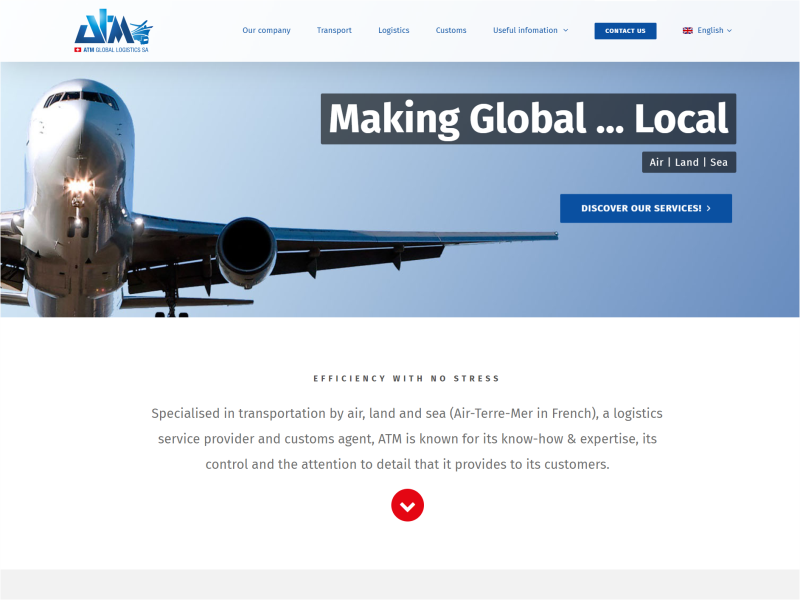 "ATM Global Logistics SA " - WPML showcase