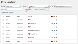Translating Widgets - WPML