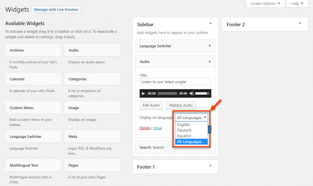 Translating Widgets - WPML