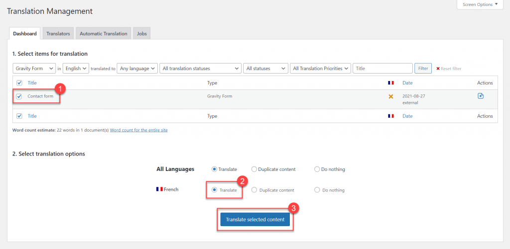 Gravity Forms Multilingual - WPML