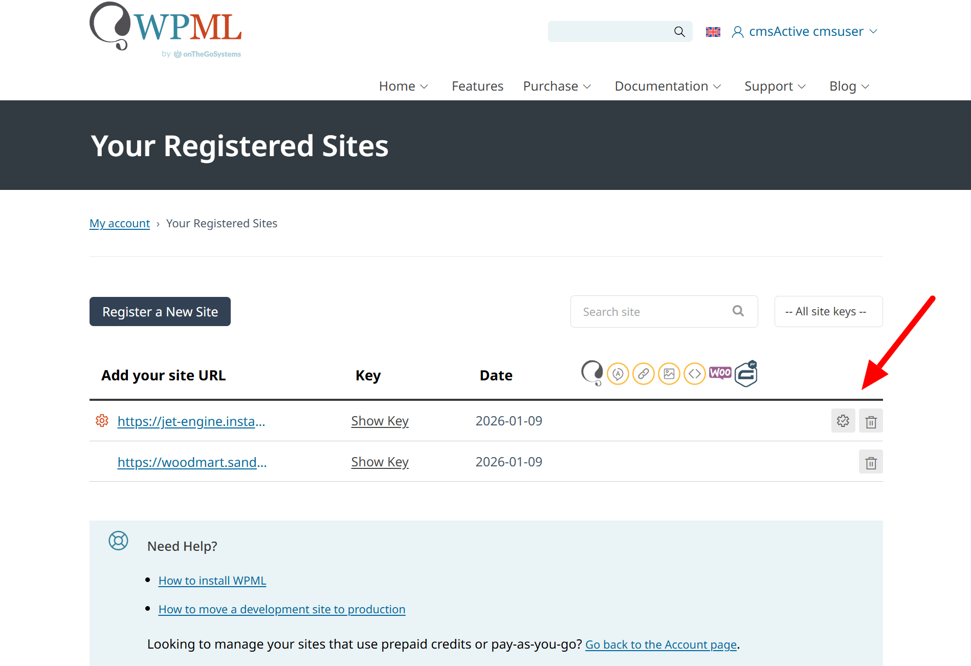 How can I remove the “This Site is Registered on wpml.org as a ...