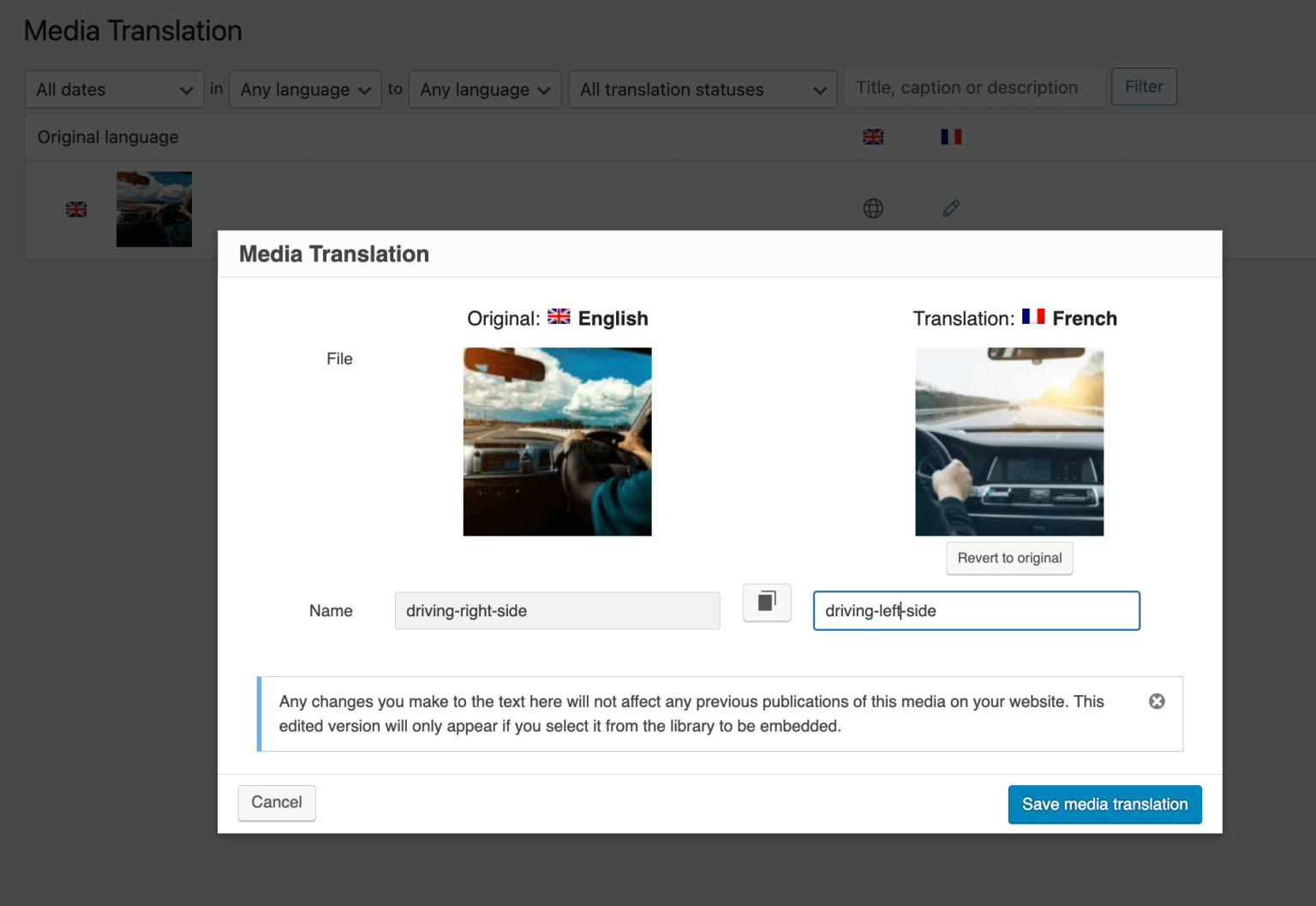 Translating Images with Media Translation - WPML
