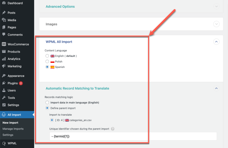 Importing Multiple Languages with WP All Import and WPML