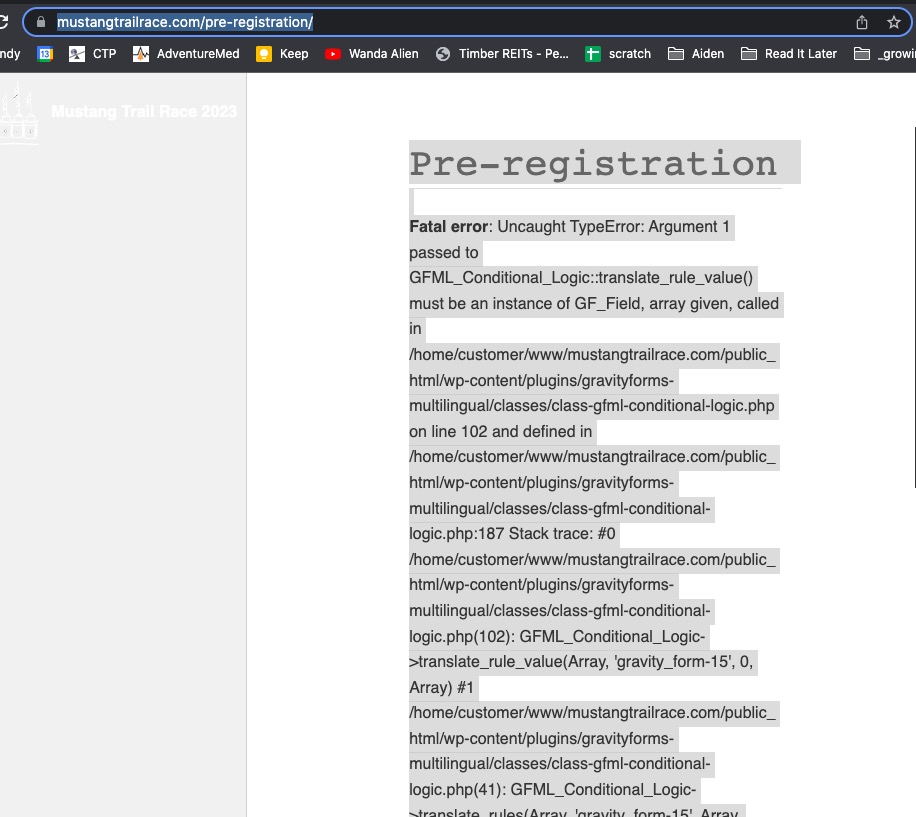 Php Fatal Error Uncaught Typeerror Argument 1 Passed To Gfml