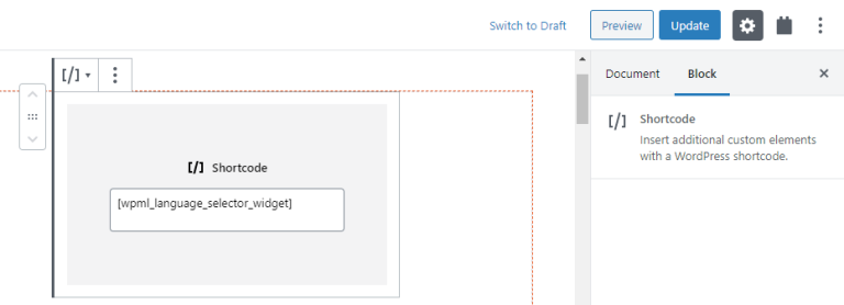 Adding Language Switchers Using PHP and Shortcodes - WPML