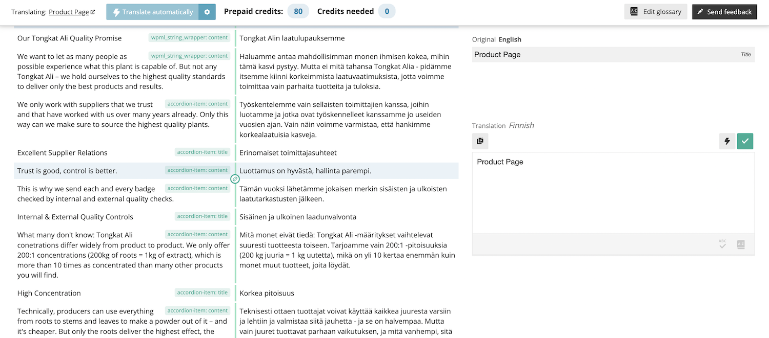 It seems like the plugin is glitching a lot, translations appear and ...