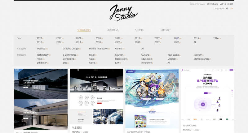 "JennyStudio " - WPML showcase
