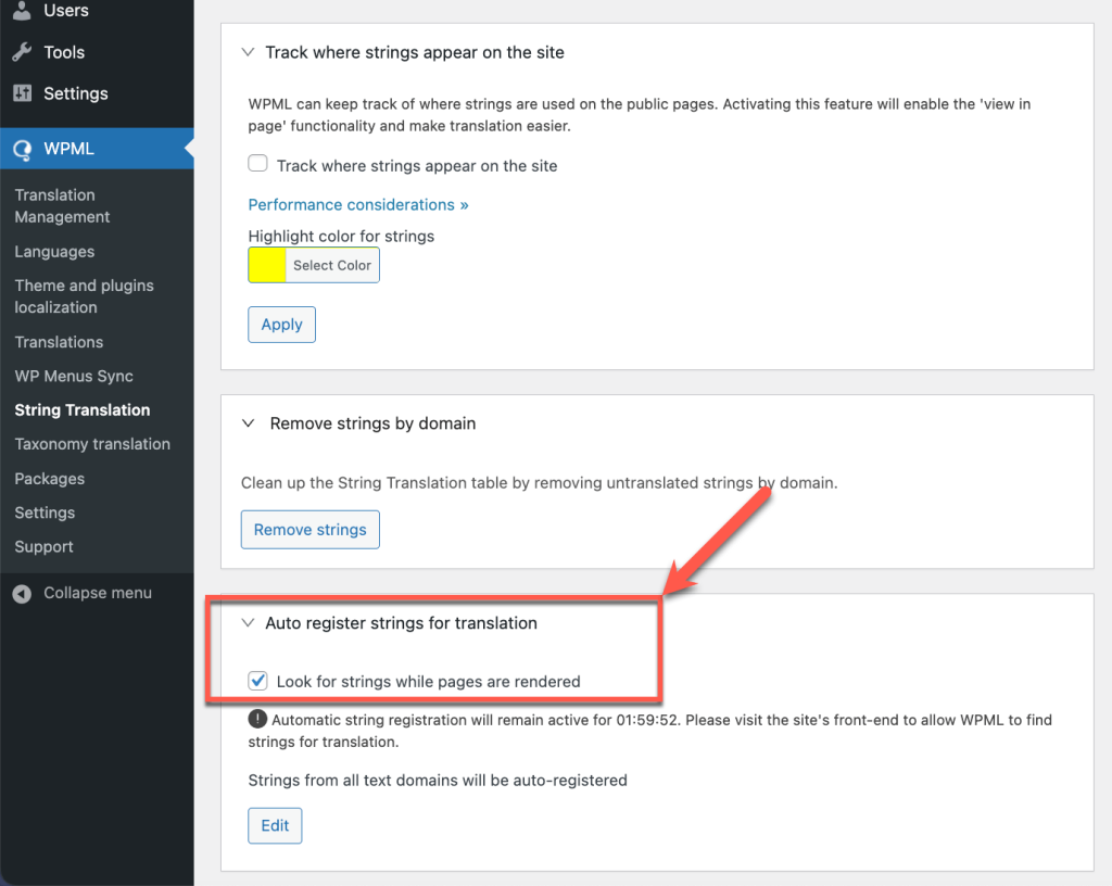 Finding strings that don’t appear on the String Translation page - WPML