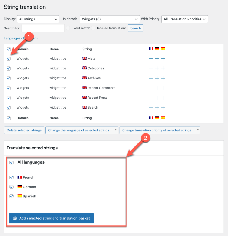 WPML String Translation