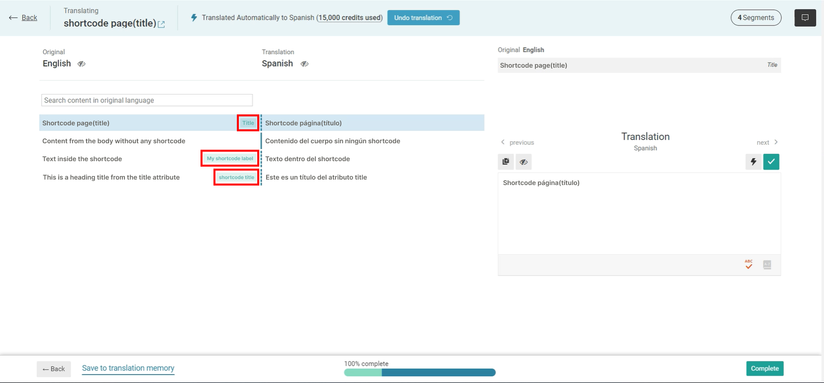 Register Page Builder Content for Translation - WPML