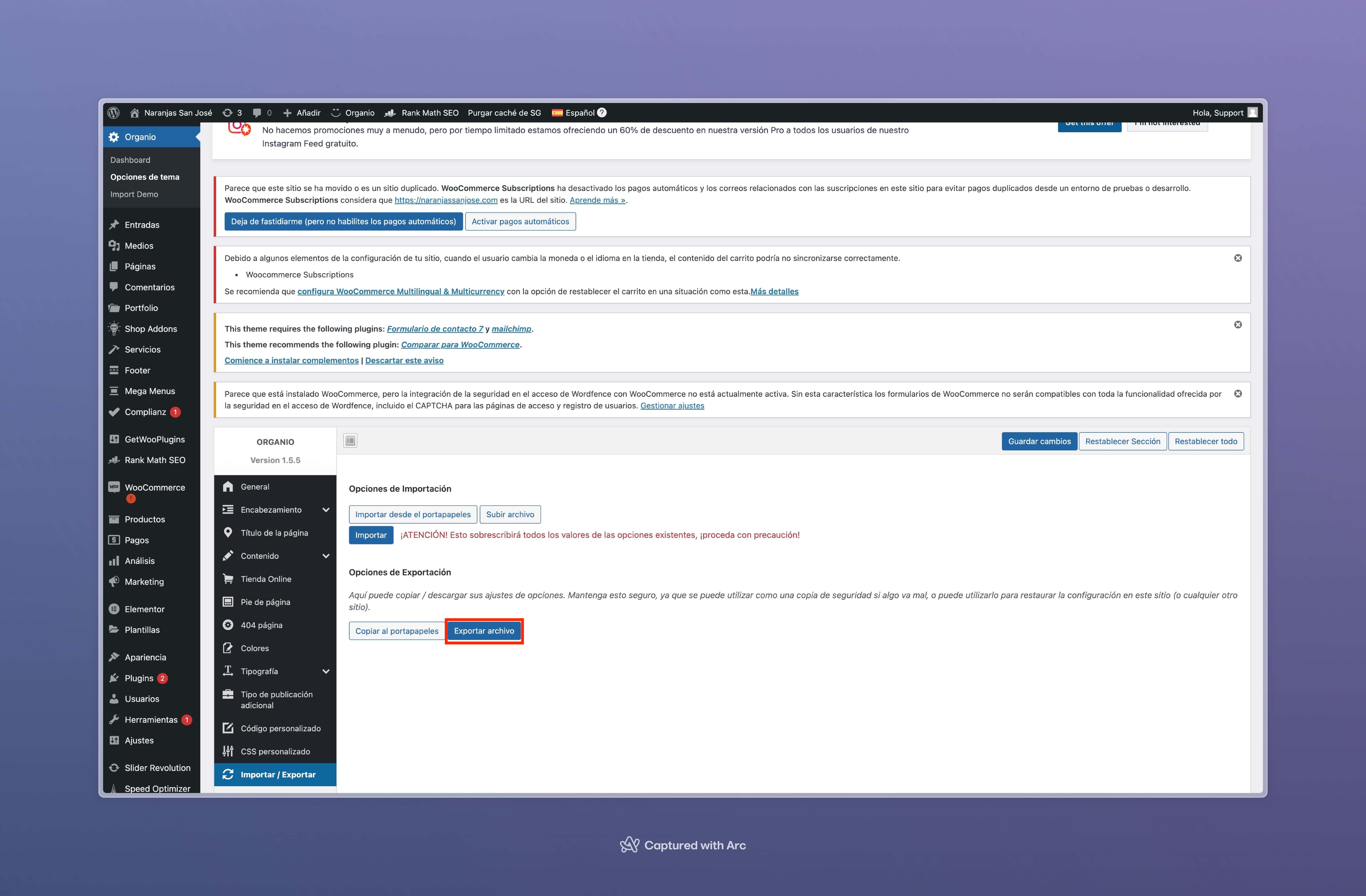 Cuando activo sus complementos, el tema restablece el diseño y la configuración. - WPML