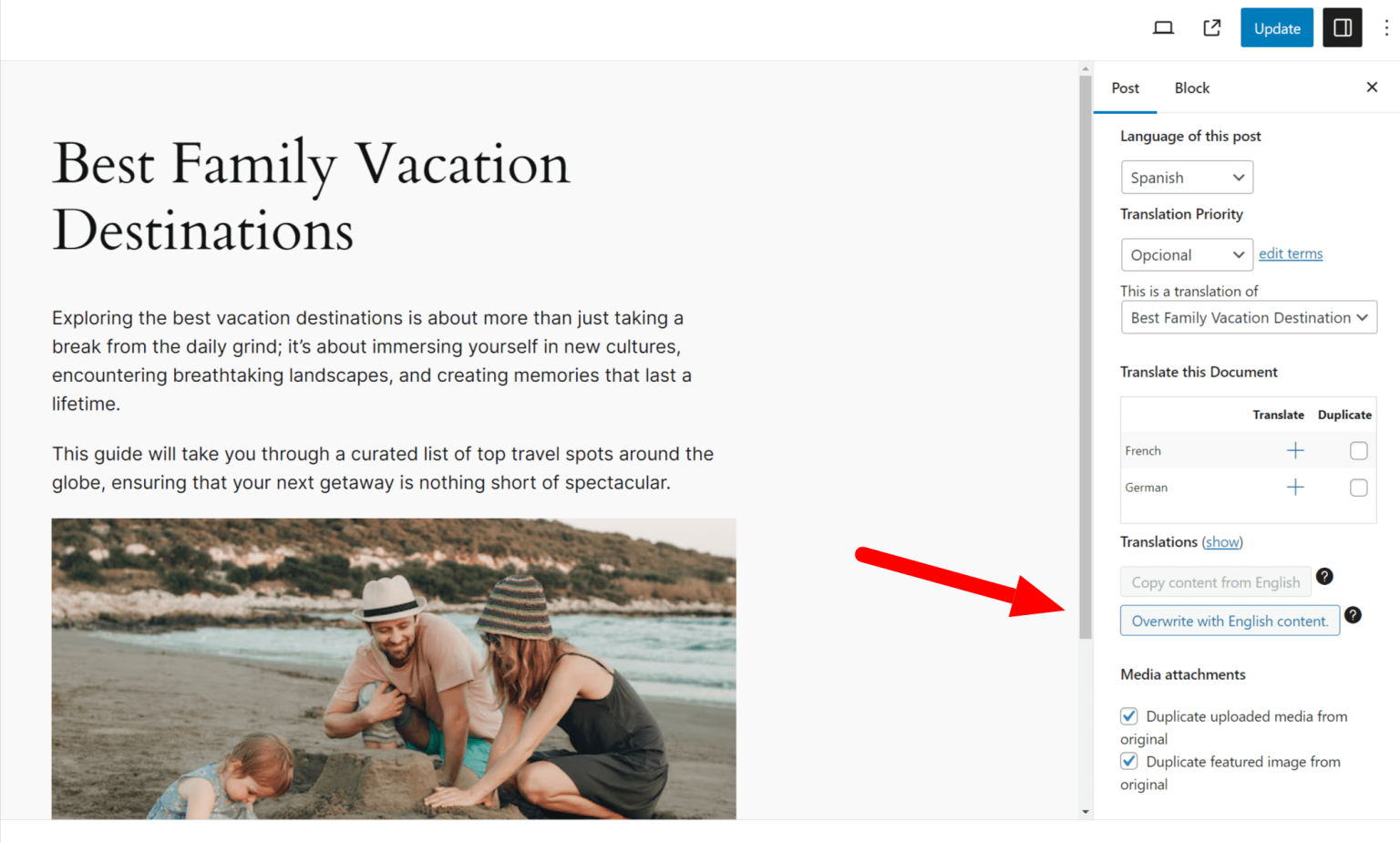 How to Duplicate and Copy Content in WPML