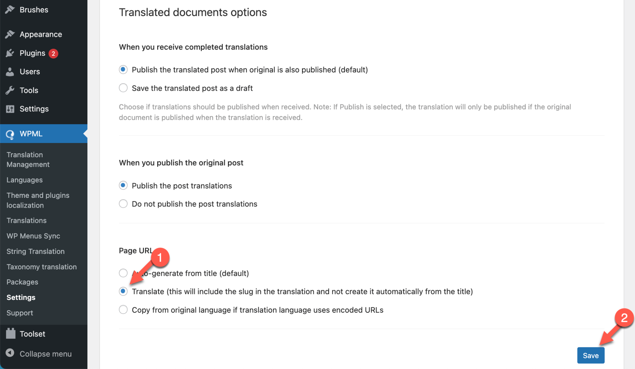 How to Translate URL Slugs with WPML