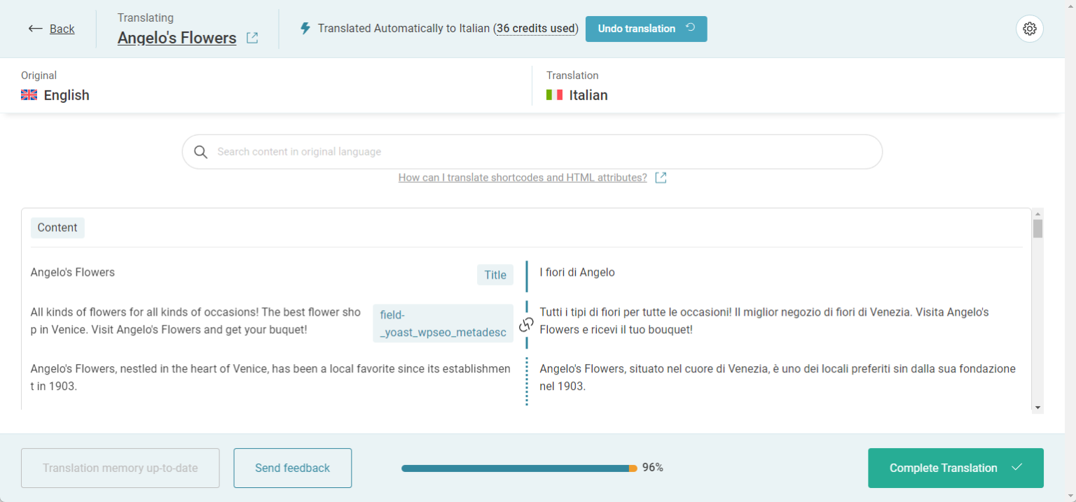 Advanced Translation Editor - WPML
