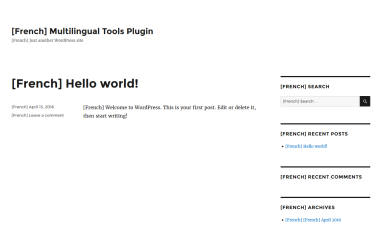 Multilingual Tools Plugin - WPML