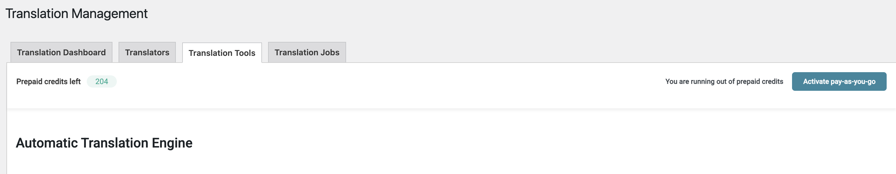 Credit transfer - WPML