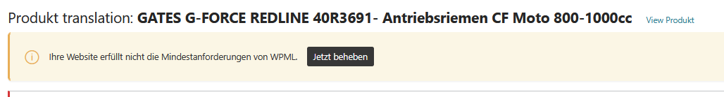 Rest-API Warnung - WPML